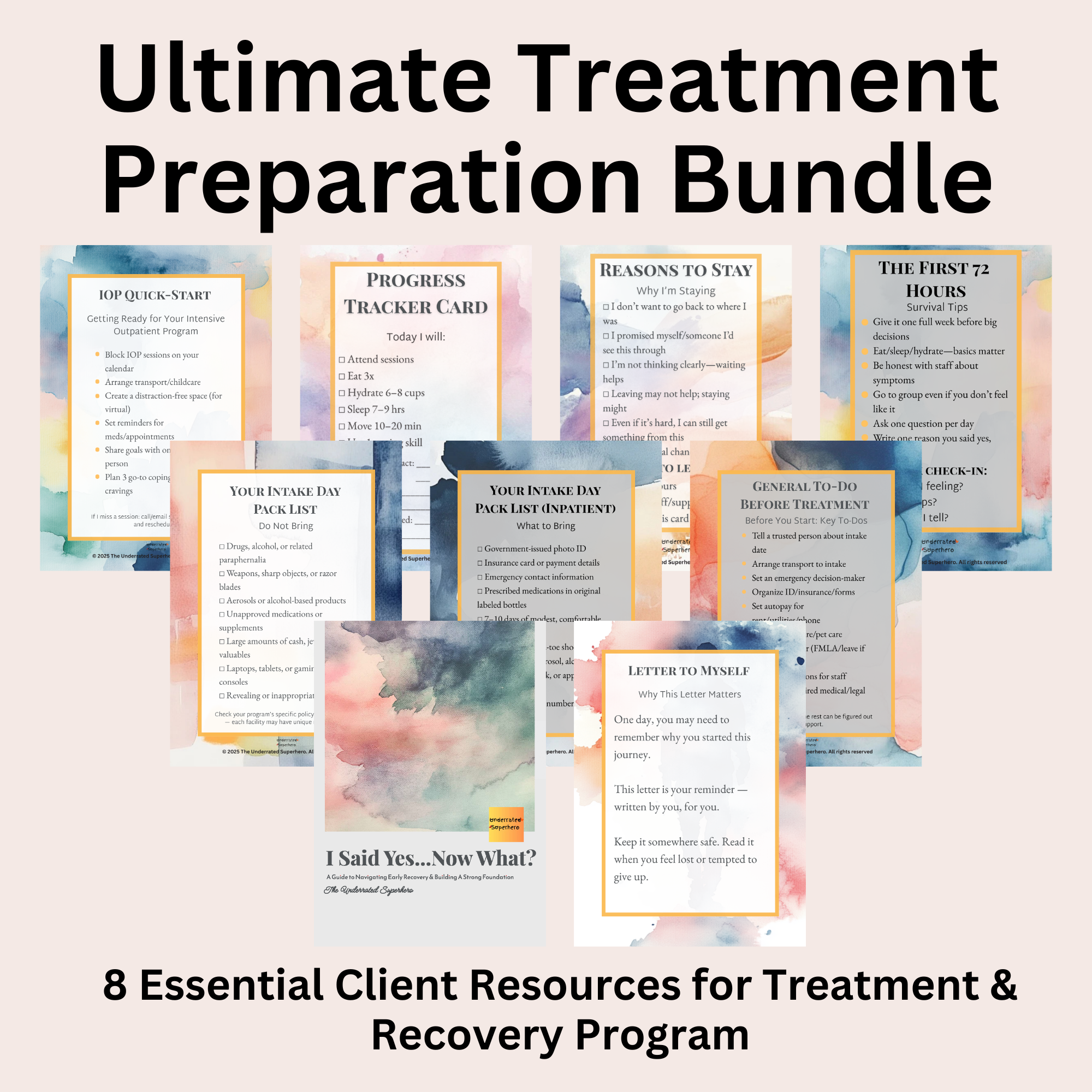 Ultimate Treatment Preparation Bundle – Clinician’s Book + 8 Essential ...